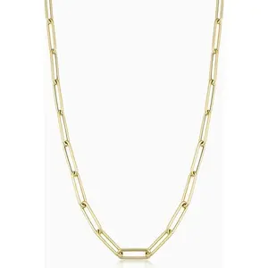 ORADINA 14k Gold Bond Street Chain Necklace - Yellow Gold