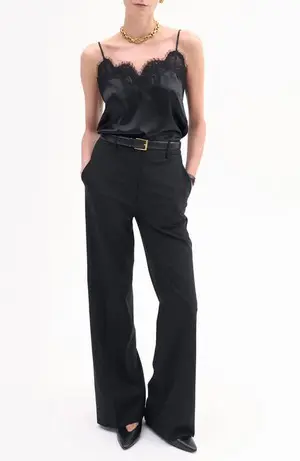 Co Lace Trimmed Silk Camisole