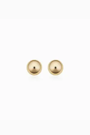 ORADINA 14k Gold Petite Ball Stud Earrings - Yellow Gold