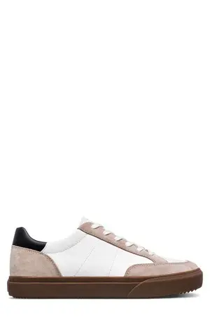 Clae Monroe Venice Leather Sneakers - White Feather Grey Dark Gum