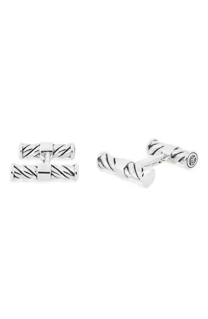 David Yurman Cable Elongated Cuff Links