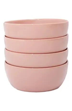 FORS STUDIO Medium Bowlset Of 4 - Rose