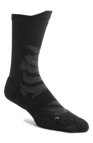 Comrad Running Performance Compression Crew Socks - Black