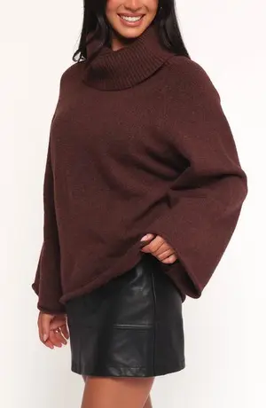 PETAL & PUP Bindy Oversize Turtleneck Sweater