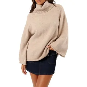Women's Oversized Turtleneck Sweaters