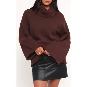 Women's Oversized Turtleneck Sweaters