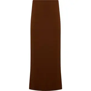 WeWoreWhat Pull On Midi Skirt - Saddle