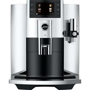 JURA E8 Automatic Coffee Machine - Chrome