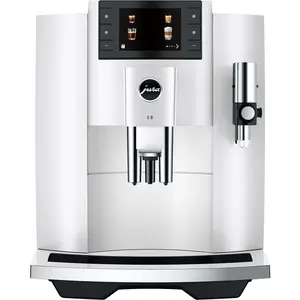 JURA E8 Automatic Coffee Machine - White