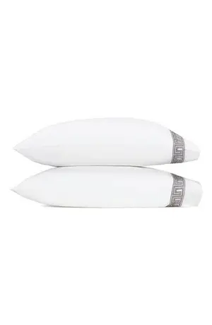 MATOUK Ophelia Set Of 2 Pillowcases - Mocha