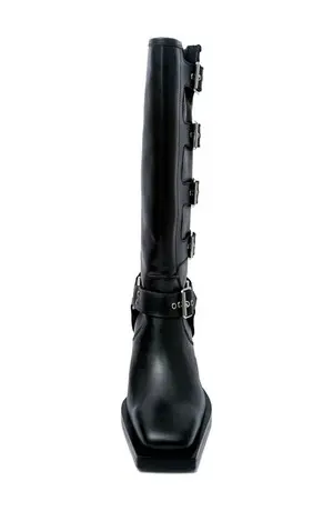 KENNETH COLE Emmett Knee High Boot - Black Leather