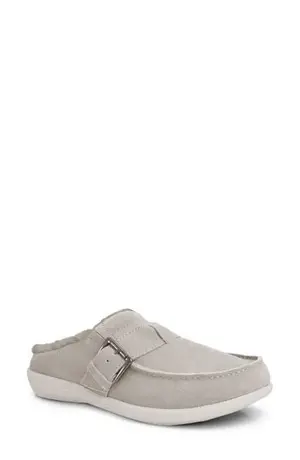 REVITALIGN Siesta Faux Fur Lined Clog - Ghost Grey