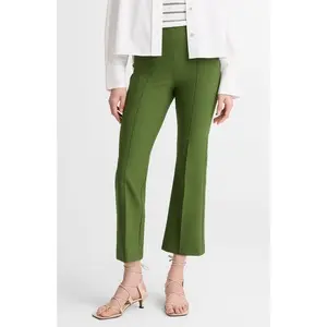 Vince Niki Mid-Rise Cropped Flare Pants Herb