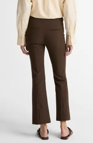 Vince Niki Mid-rise Cropped Flare Pants - Willow