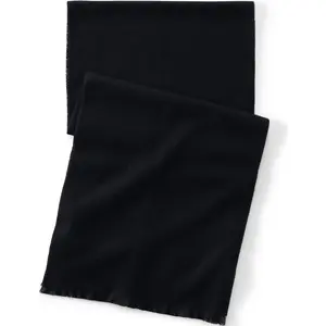 LANDS' END Cashtouch Winter Scarf Pattern Black