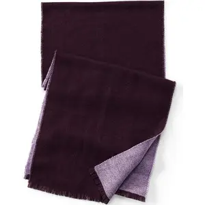 LANDS' END Cashtouch Winter Scarf Pattern Midnight Plum/blushed Lilac