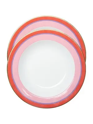 La DoubleJ Soup Plates Set Of 2 - Rainbow Rosa
