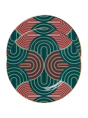La DoubleJ Dinner Plates Set Of 2 - Slinky Verde