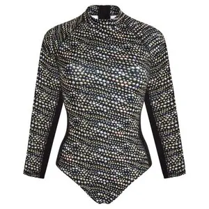 Vilebrequin Pearl Print Long Sleeve Rashguard Swimsuit