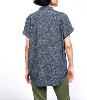 WILDFANG Empower Button-up Shirt - Animal Navy/multi