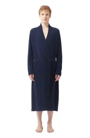 GOBI MONGOLIAN CASHMERE Cashmere Robe Navy