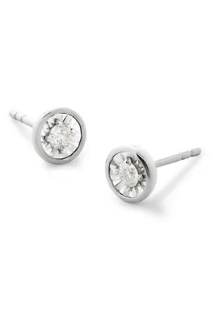 Monica Vinader Monica Vinader Essential Lab-Grown Diamond Solitaire Stud Earrings Sterling Silver