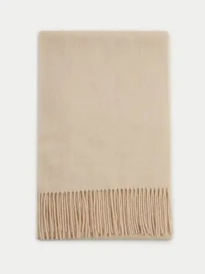 Gobi Cashmere Cashmere Fringed Scarf - Beige