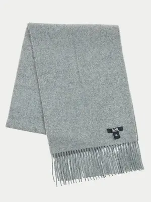 Gobi Cashmere Cashmere Fringed Scarf - Dim Gray