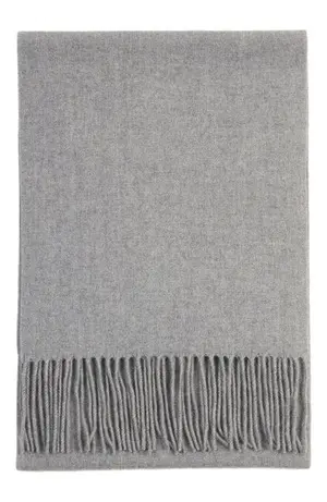 GOBI MONGOLIAN CASHMERE Cashmere Fringed Scarf Vapor Blue