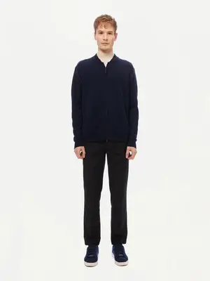 Gobi Cashmere Jacket With Zip Closure
