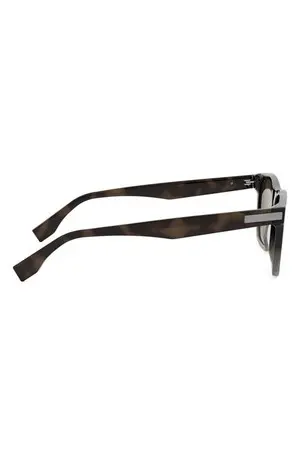 Fendi Essential 54mm Geometric Sunglasses - Havana/other/brown