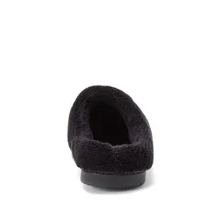 DEARFOAMS Libby Quilted Terry Clog Slipper - Black