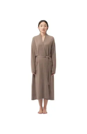 GOBI MONGOLIAN CASHMERE Long Cashmere Robe - Taupe