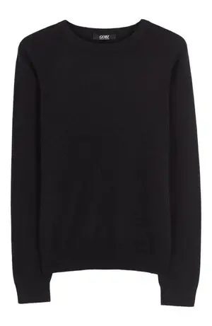 Gobi Cashmere Cashmere Crewneck Sweater - Black
