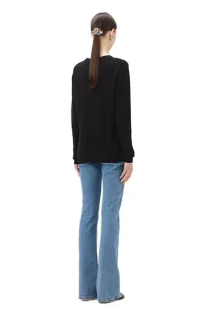 Gobi Cashmere Cashmere Crewneck Sweater - Black