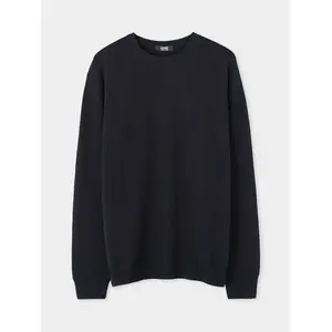Gobi Cashmere Crewneck Cashmere Sweater - Black