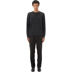 Gobi Cashmere Crewneck Cashmere Sweater - Charcoal