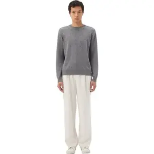 Gobi Cashmere Crewneck Cashmere Sweater - Dim Gray