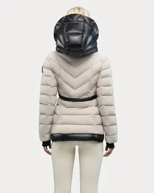 ALPENHAUS Everlong Lightweight Herringbone Quilted Puffer - Stone