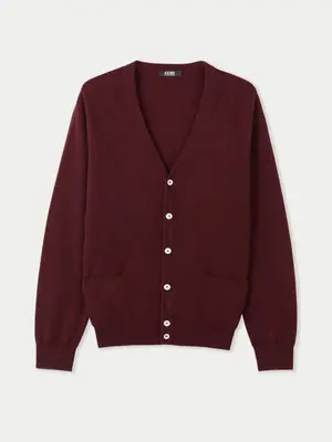 Gobi Cashmere V Neck Cardigans For Men