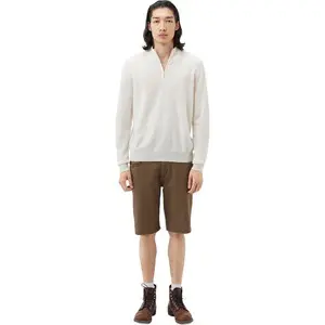 Gobi Cashmere Essential Half-zip Cashmere Sweater - Marshmallow