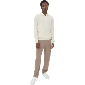 Gobi Cashmere Polo Neck Sweater - Marshmallow