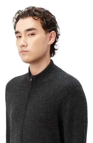 Gobi Cashmere Essential Full-zip Cashmere Cardigan - Charcoal