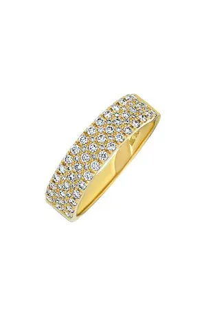 Bony Levy 18k Gold Diamond Stacked Ring - 18k Yellow Gold