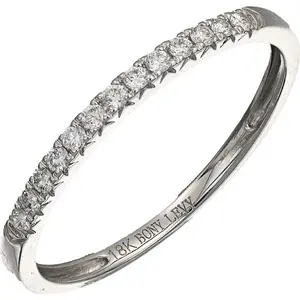 Bony Levy 18k Gold Diamond Stacking Ring - 18k White Gold
