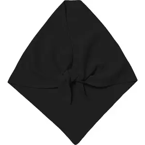 HYER GOODS Upcycled Merino Wool Head Scarf - Black