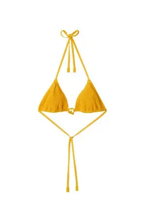 Burberry Burberry Crinkled Bikini Top Sunflower