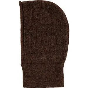 HYER GOODS Upcycled Alpaca Wool Balaclava - Dark Chocolate Brown