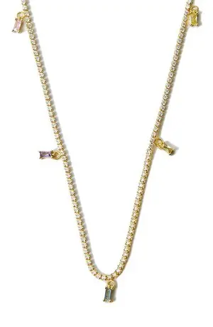 Argento Vivo Cubic Zirconia Tennis Necklace