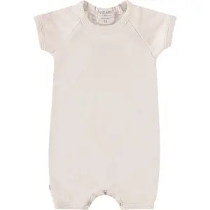 PAIGELAUREN PAIGELAUREN Rib Romper Beige